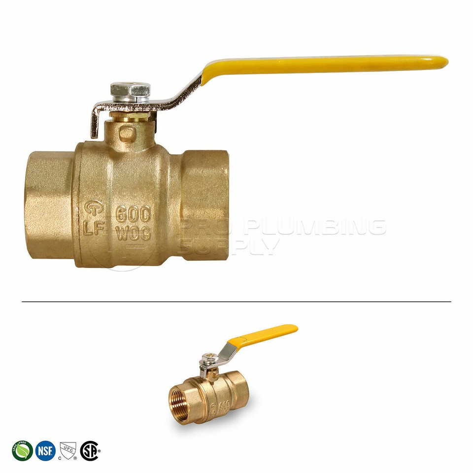 Midline Valve Premium Brass FIP x FIP Full Port Ball Valve (10 Pack) | eBay