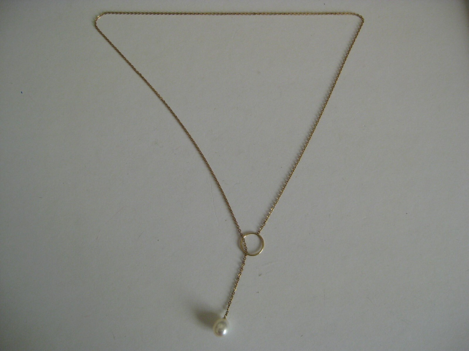 Iridesse by Tiffany & Co 14k Yellow Gold Lariat Pearl… - Gem