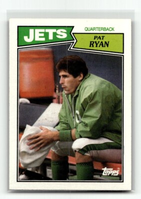 1987 Topps Football #128 Pat Ryan New York Jets Quarterback | eBay