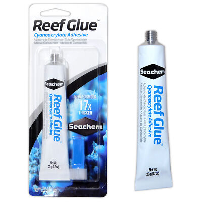 SEACHEM REEF GLUE CORAL FRAG & ROCK 20g ADHESIVE MARINE AQUARIUM FISH ...