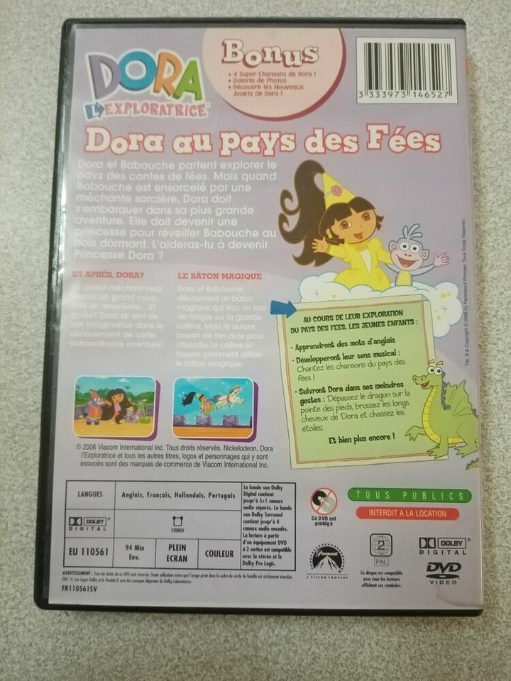 DVD - Dora the Explorer Dora Au Country Of Fairies Volume 11 Fine ...