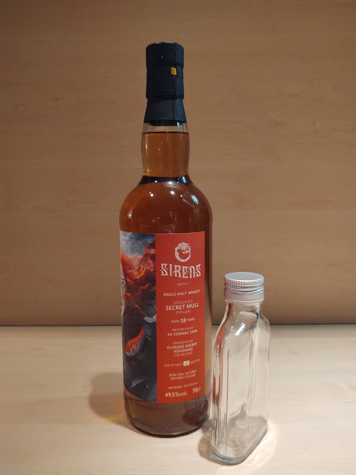 whic Sirens Batch 1 Mull Single Malt Scotch Whisky, Sample, Probe 10 cl ...