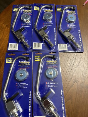 5 Pk 10" Long Reach Bar Tap Faucet with 1/4" Connection ,B45014 ...