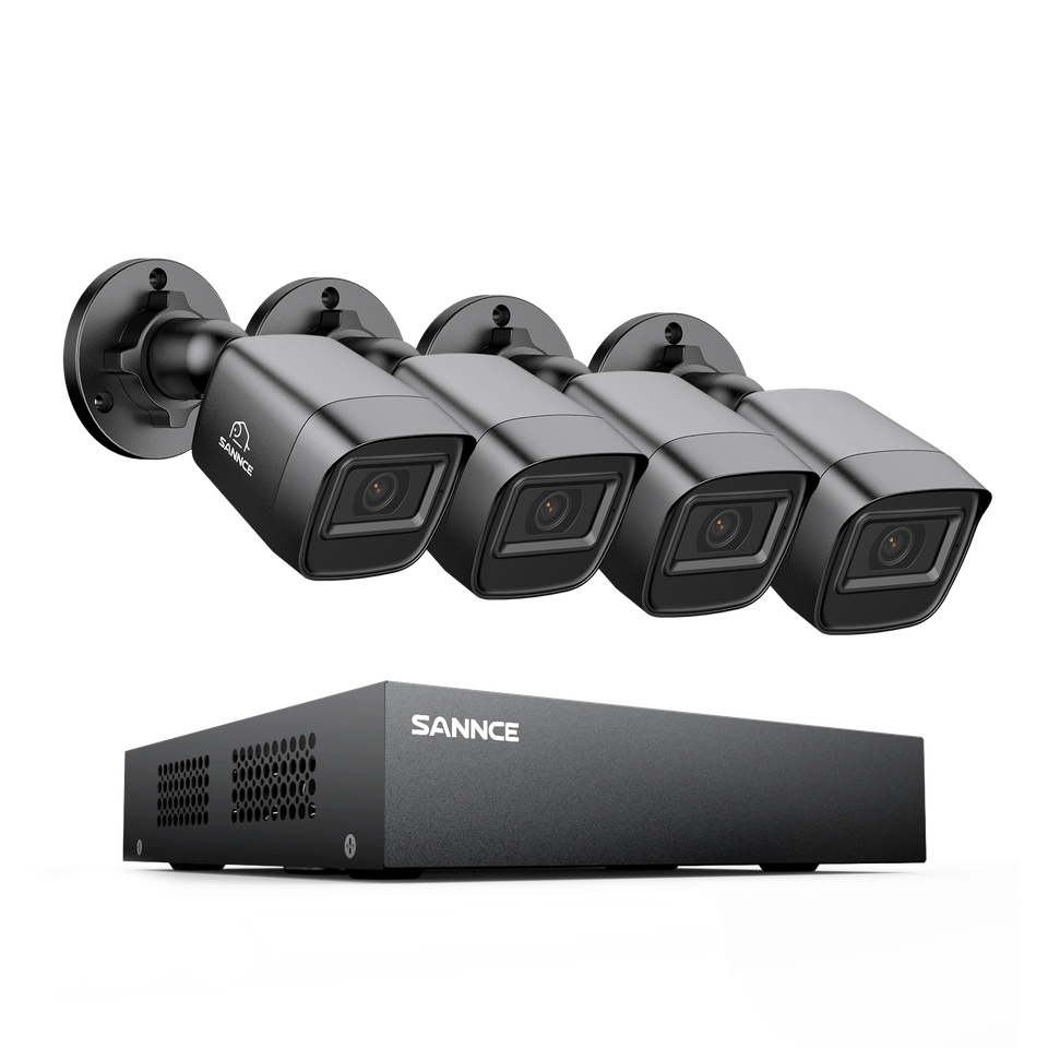 SANNCE 8CH 5IN1 DVR 1080P Security Camera System Outdoor Night Vision ...