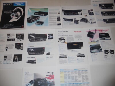 Sony 1986 CD Compact Disc Brochure 10 pgs,Articles+Info+Specs CDP-35 ...