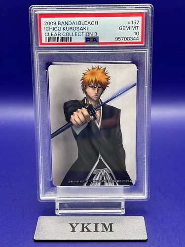 PSA 10 Ichigo Kurosaki #152 POP1 BLEACH Clear Collection 3 BANDAI 2009 ...
