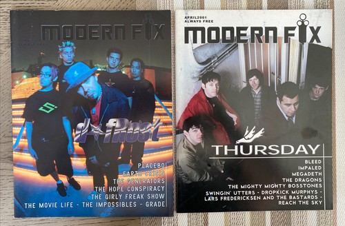 Modern Fix Music Magazine 2001 Placebo Thursday Megadeath D Frost Punk ...