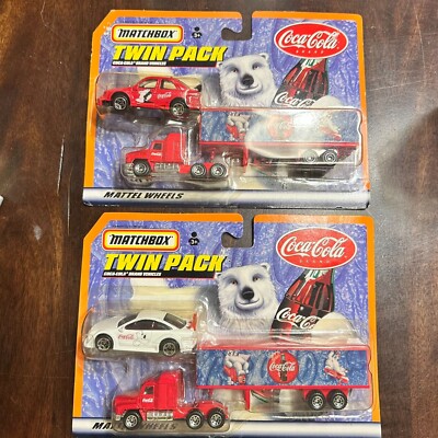 Two Matchbox Twin Pack Coca-Cola Vehicles Die-Cast Set | eBay