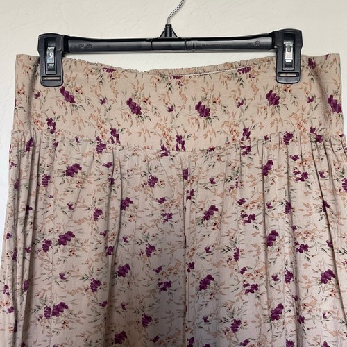 Natural Life Pants Palazzo Flowy Wide Leg Floral Festival Feminine Boho ...