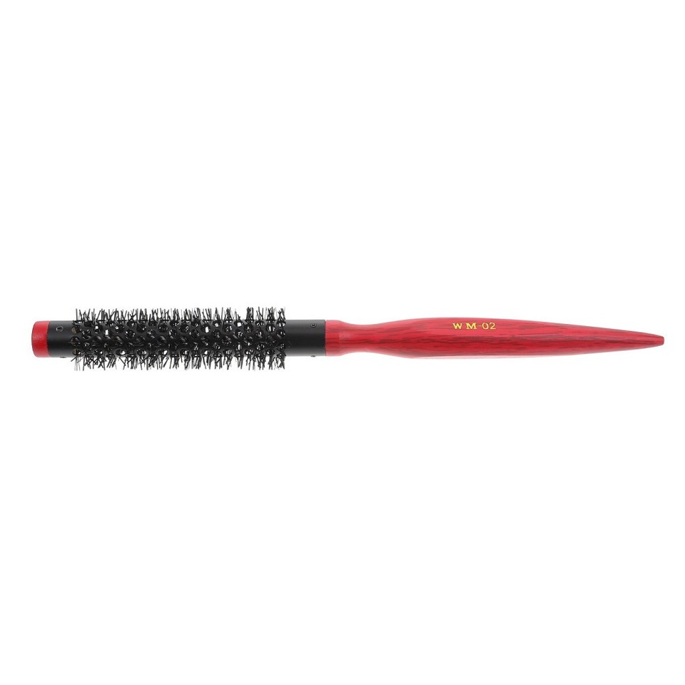 Mini Hair Curling Comb Female Rolling Brush Wooden Handle Hair Styling ...
