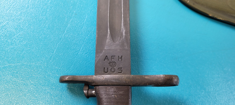WWII US Military M1 Garand Rifle AFH Bayonet Knife + Scabbard TR12 | eBay