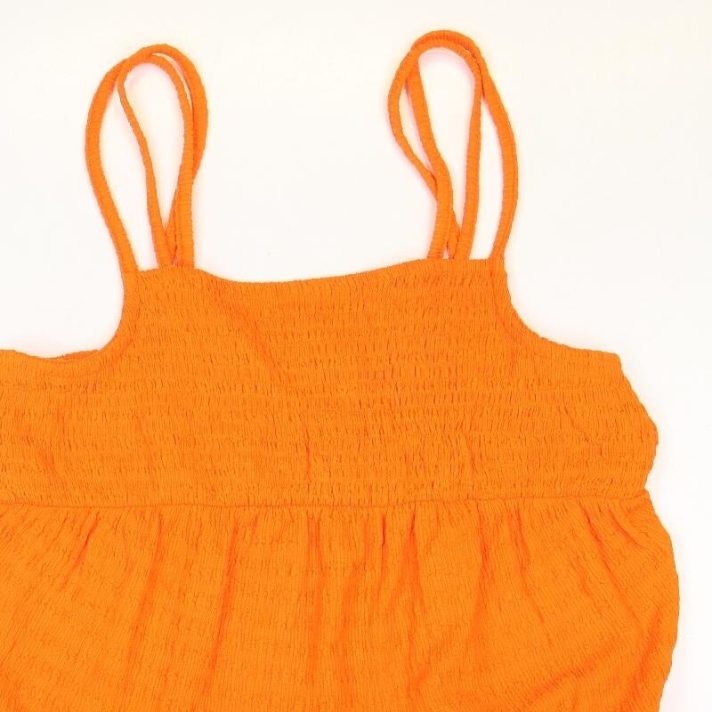 PEP&CO Womens Orange Polyester Blend Trapeze & Swing Size L | eBay UK