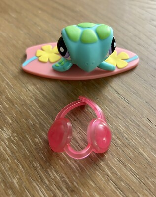 Littlest Pet Shop LPS Special Edition Sea Turtle #1325 Purple Eye Surf ...