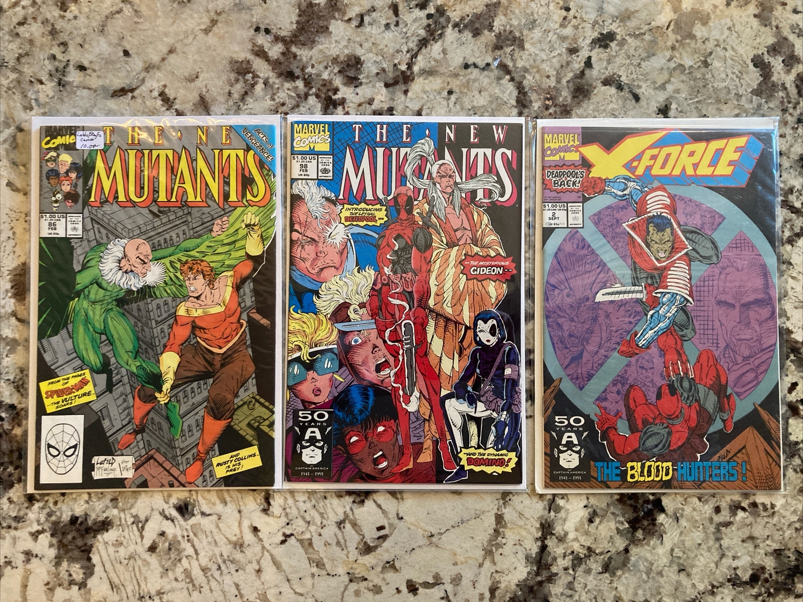 The New Mutants 98 1st Appearance Of Deadpool High Grade Marvel & 86 X ...