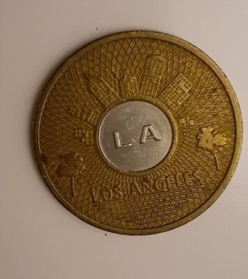 Vintage LA Los Angeles CA Base Fare Bus Coin Token | eBay