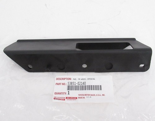 Genuine Toyota 53851-02140 Passenger Front Fender Liner Extension 14-19 ...