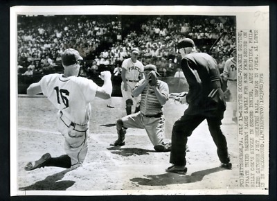 Andy Seminick Frankie Gustine 1946 Press Photo Philadelphia Phillies ...