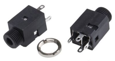 Pack 5 x PRO Jack Connector 3.5 mm Panel Mount Stereo Socket, 3Pole | eBay