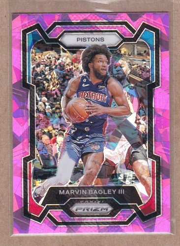 Marvin Bagley III 2023-24 Prizm #234 Pink Cracked Ice Detroit Pistons Washington | eBay