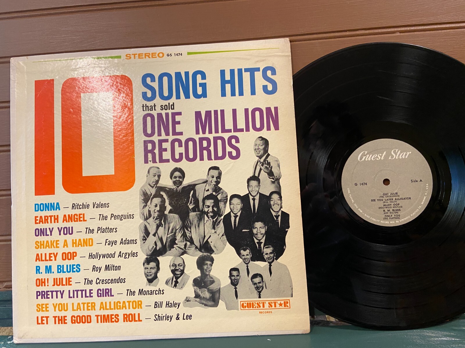 10 songs Hits - Only You -Platters- Shake A Hand - Fay Adams Lp VG+/Ex ...