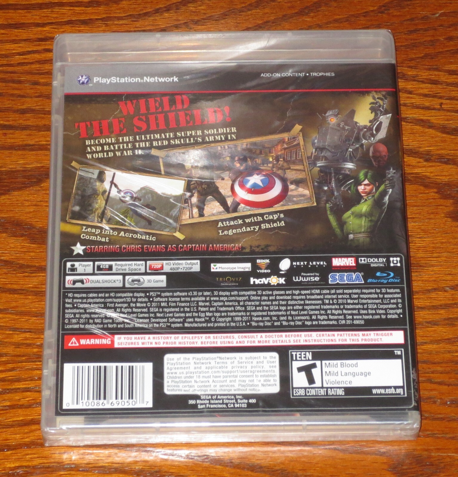 Captain America: Super Soldier- Sony PlayStation 3 (2011) for sale ...