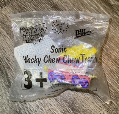 1997 Sonic Wacky Pack Toy -Sonic Wacky Choo-Choo Train- Fries New In ...