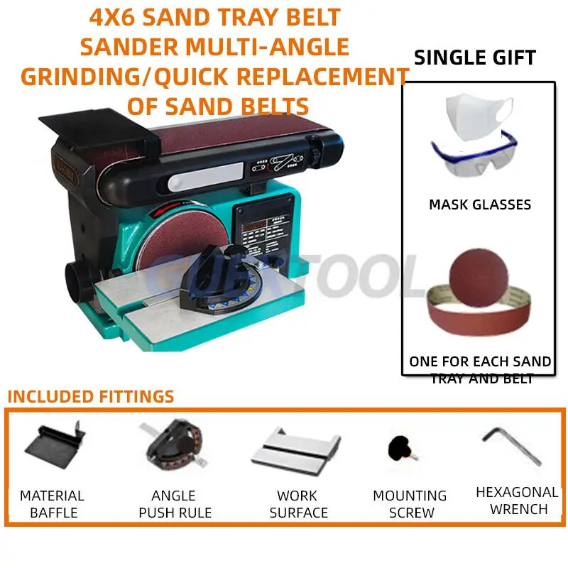 Sanding Disc Belt Sander Woodworking Sanding Machine Metal Drawing ...