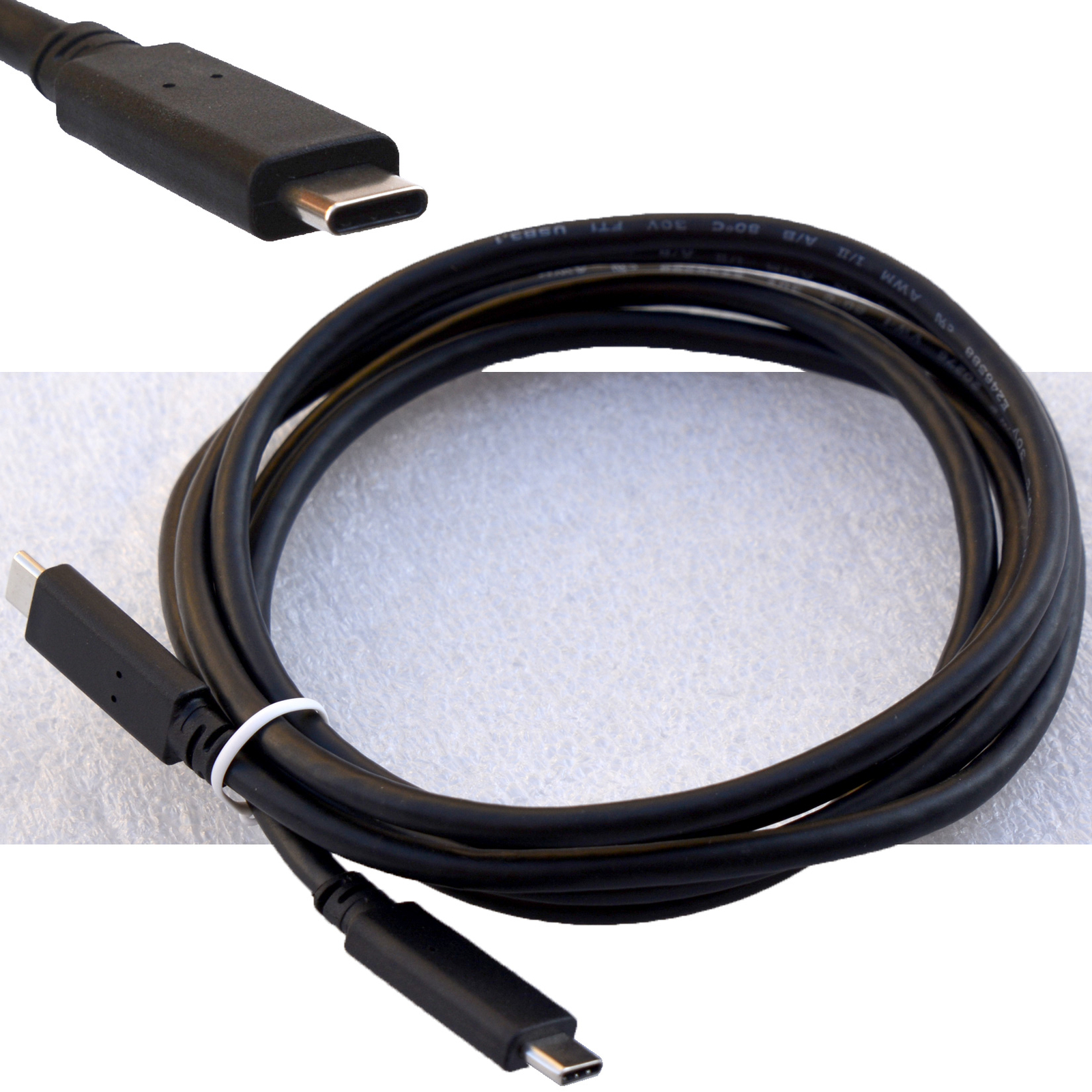 Usb-C Cable 3.1 USB Superspeed USB 3.1 5 Gbps Usbc Black 180cm Hi Speed ...