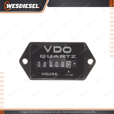1 Pc of VDO Mini Hourmeter 10-80V 0-99,999 Hrs Rectangular 37mm X 25mm ...