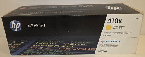 (New/Box not perfect) GENUINE SEALED HP 410X CF412X YELLOW TONER M452 ...