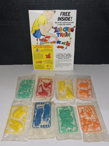 R & L Kellogg's Cereal Premium ZOO CHOO TRAIN Complete Set Of 8 Factory ...