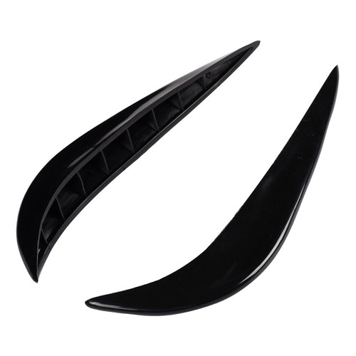 2x Universal Car Bumper Protector Rubber Corner Bumper Guard Lip Black ...