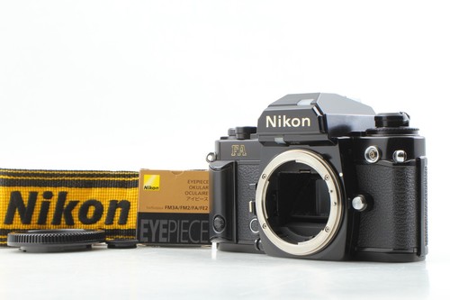 [Near MINT w/Strap. Grip] Nikon FA Black 35mm SLR Film Camera Body From ...