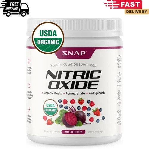 Snap Organic Beet Root Powder support for Heart & Blood Pressure 30 Ct ...