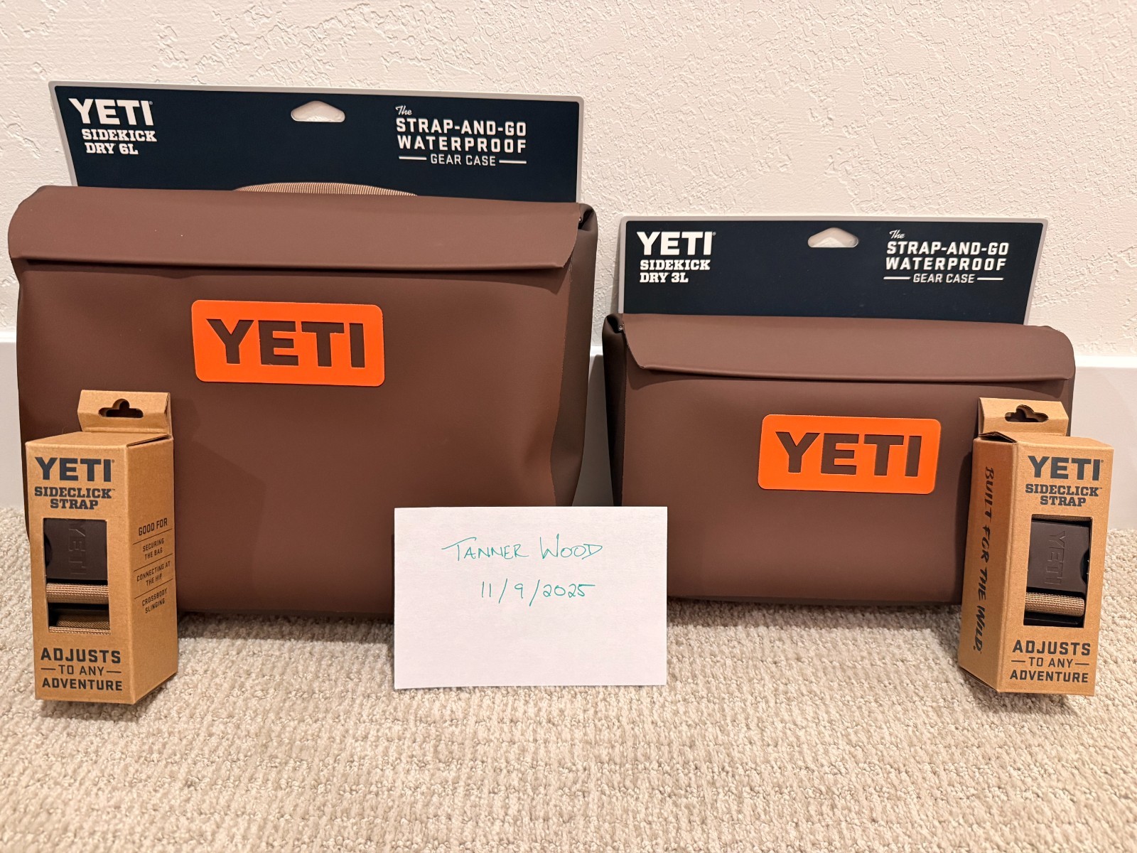 Two YETI Sidekicks 6L & 3L - RARE Wetlands Brown (with Brown Sideclick Straps) | eBay
