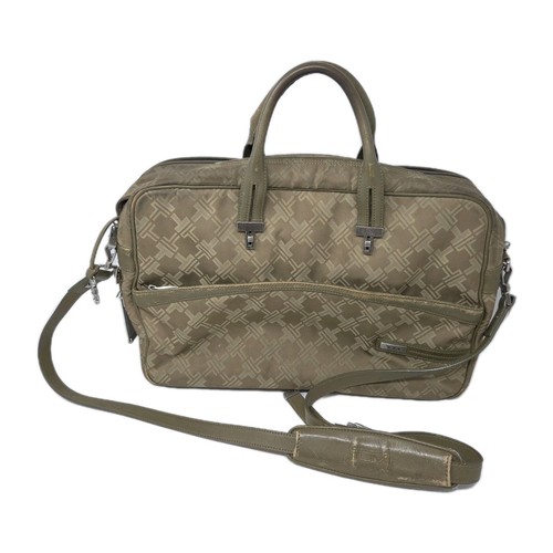 TUMI 16" monogrammed laptop computer crossbody luggage topper briefcase ...