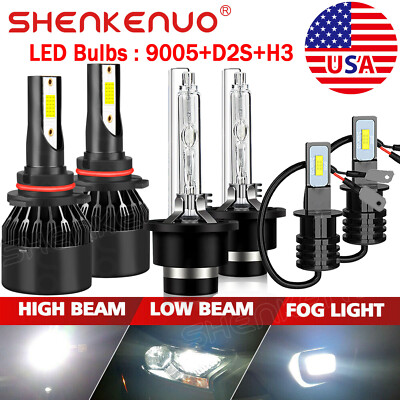 For 2002-2005 Lexus SC430 9005+D2S+H3 HID/LED Headlight High&Low+Fog ...