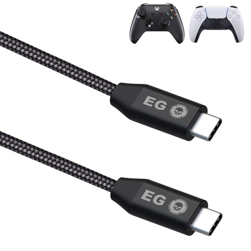 Elitegamer 3 Metre (10 FT) USB C Ps5/Xbox Charging Cable- Durable Nylon ...