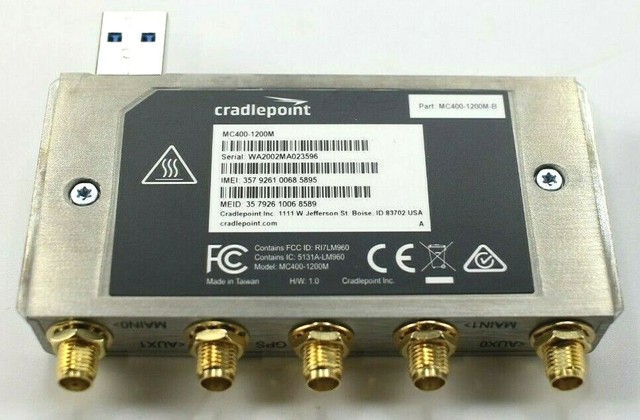 Cradlepoint Wireless Cellular Modem (BA-MC400-1200M-B) for sale online ...