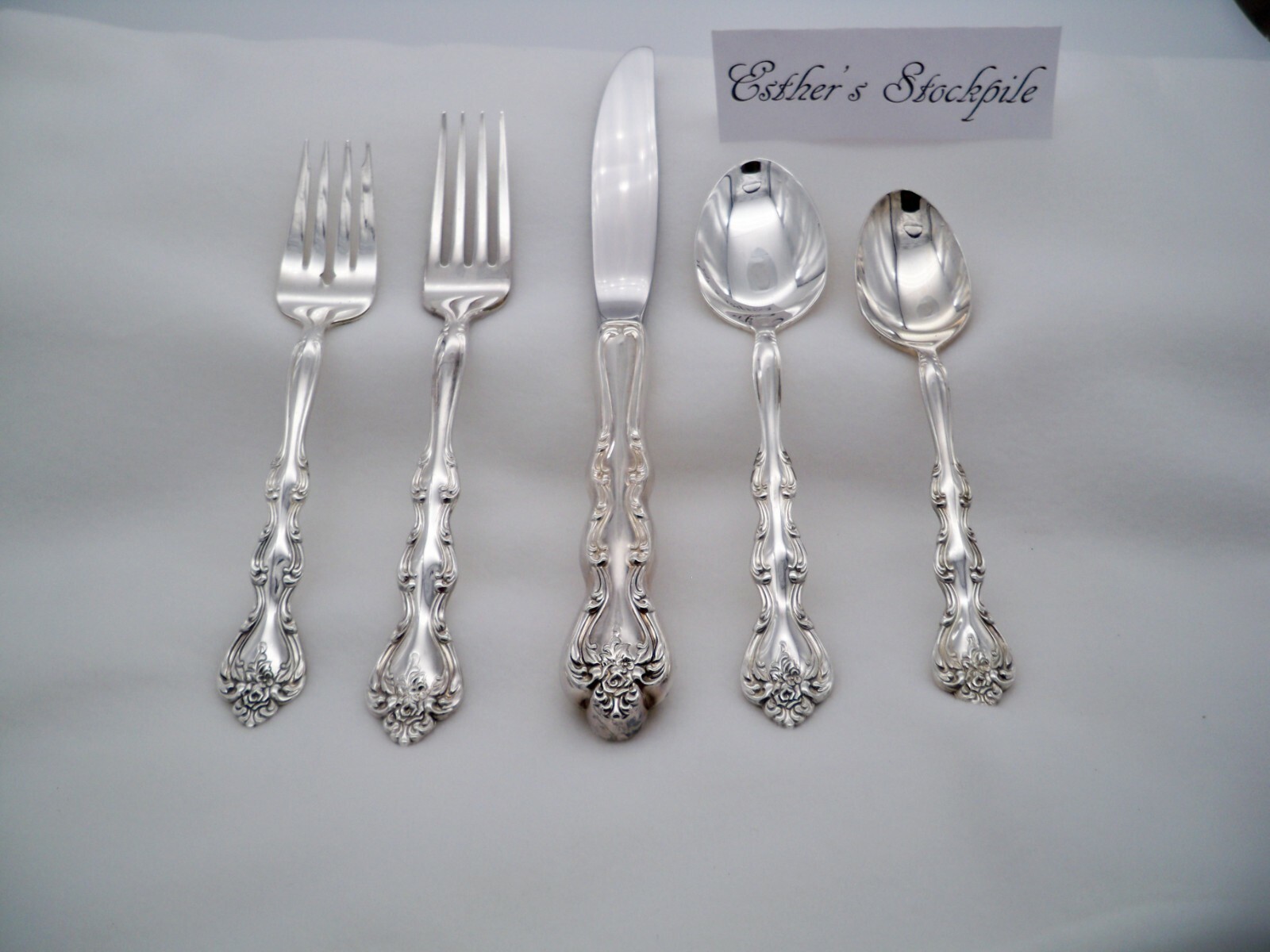 INTERNATIONAL SILVER c1971 INTERLUDE SILVERPLATE 5 PIECE PLACE SETTING ...