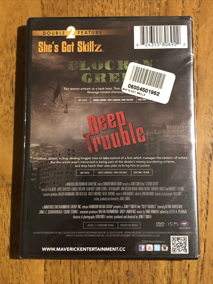 CLOCKIN' GREEN & DEEP TROUBLE - She's Got Skillz Double Feature DVD | eBay