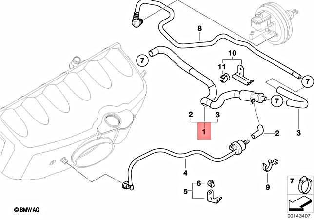 Genuine BMW E46 Vacuum Control Sucking Jet Pump with Lines OEM ...