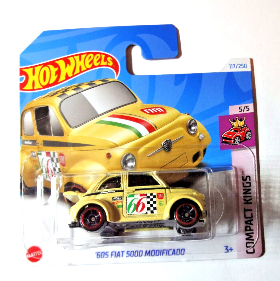 Travolution ORG - Hot Wheels 2024 - '60s Fiat 500 D Modificado - Hw Compact Kings - HTC20