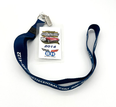 🇺🇸 2014 Oklahoma Route 66 Corvette Roundup Lanyard/Badge Corvette ...