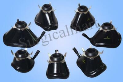 Anesthesia Rubber Face Mask Size No-3 Black Colour NEW Quality Product ...
