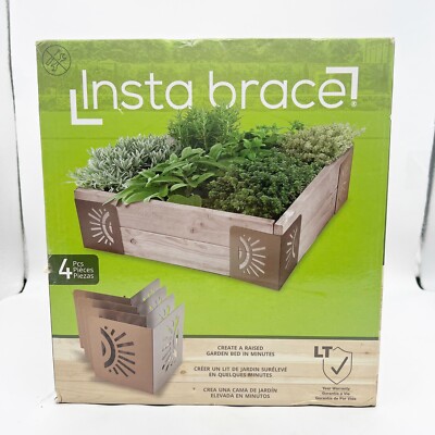 GARDEN BLOOM INSTABRACE RAISED GARDEN BED CORNERS SET OF 4 SUN FLOWER ...