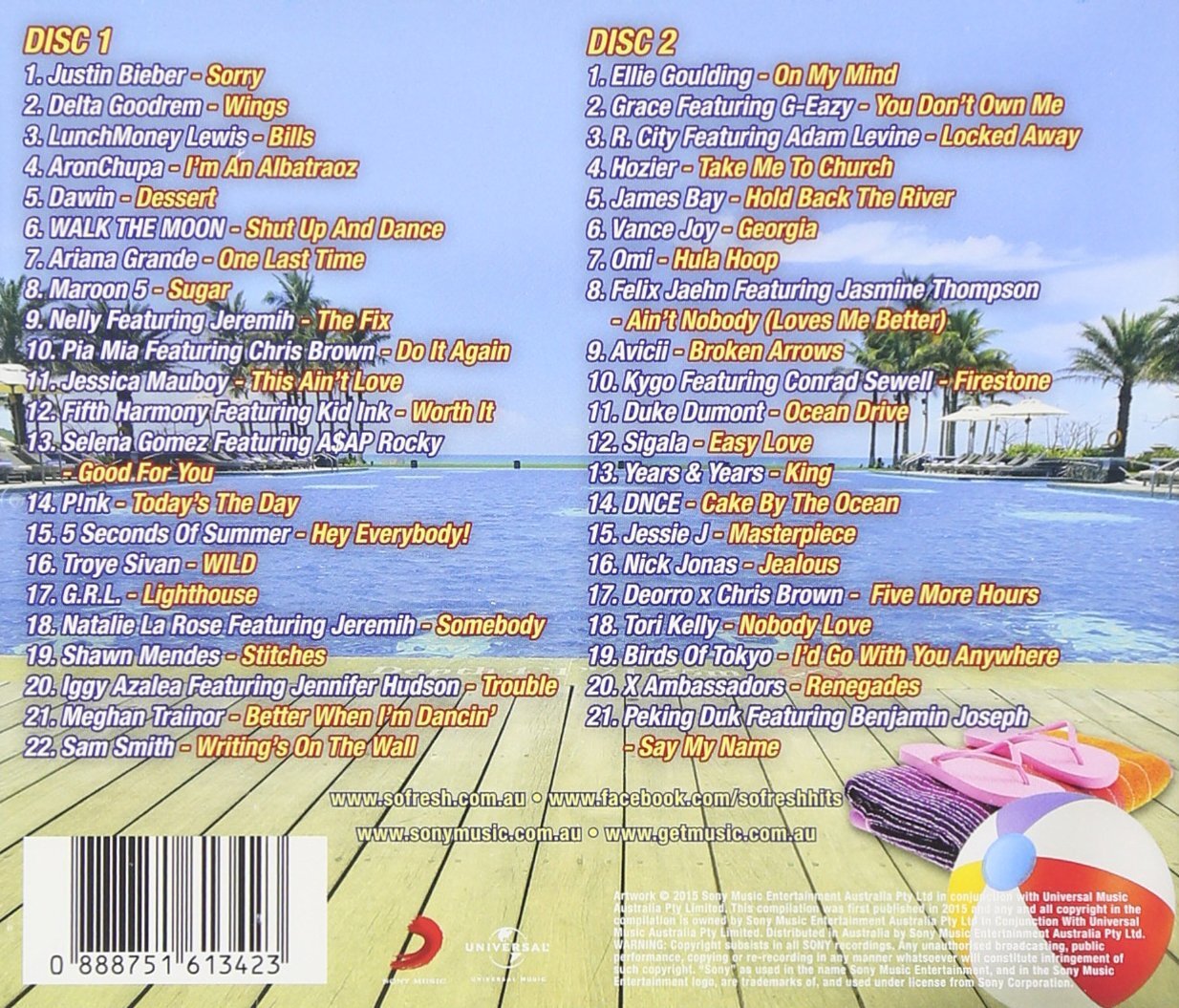 Various Artists So Fresh: Hits Summer 2016 & Best of 2015 / Var (CD) | eBay