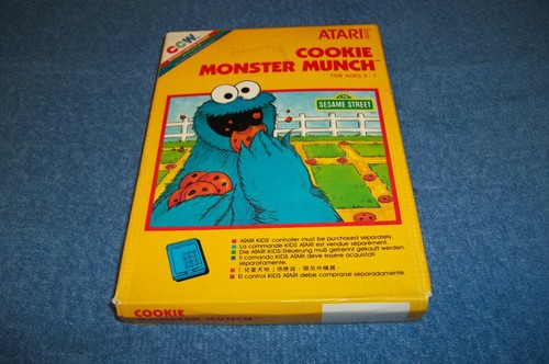 NEW ( NOS ) ATARI 2600 COOKIE MONSTER MUNCH GAME IN FACTORY SEALED BOX ...