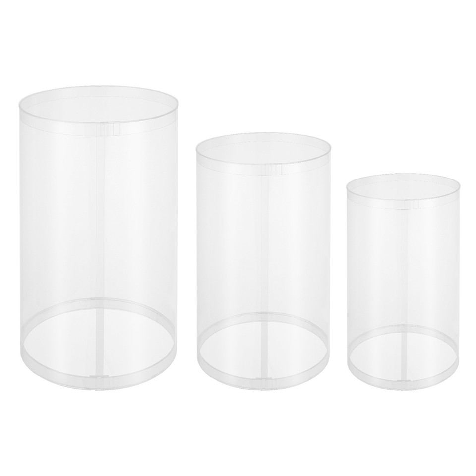 Wedding Round Cylinder, Round Cylinder for Parties, 3Pcs Round Cylinder ...