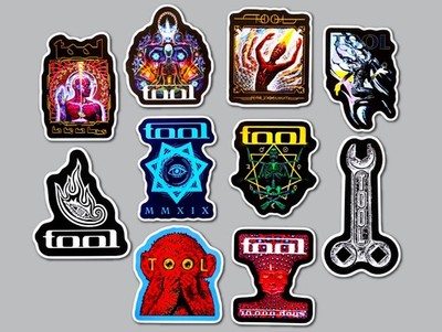 Tool Sticker Lot (10 Stickers) psychedelic metal rock NIN APC Karnivool ...